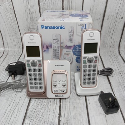 Panasonic Link2Cell Bluetooth Cordless Phone with Voice Assist and ...