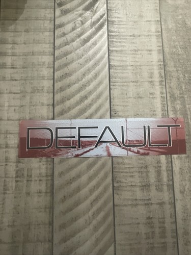 Default Promo Sticker The Fallout 2001 RARE 2x9 Inches Original | eBay