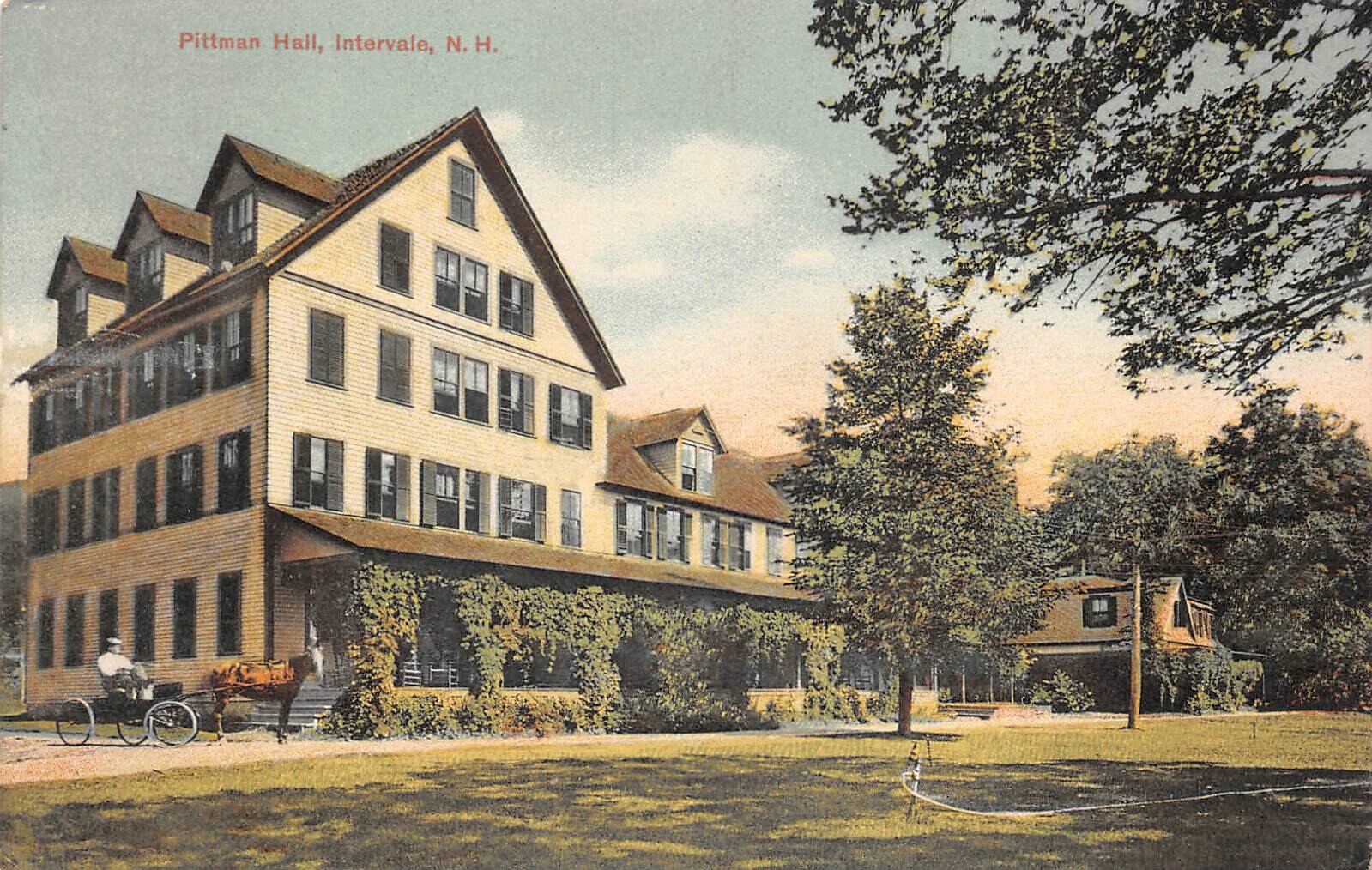 # A4460 INTERVALE N.H. POSTCARD, PITTMAN HALL | eBay