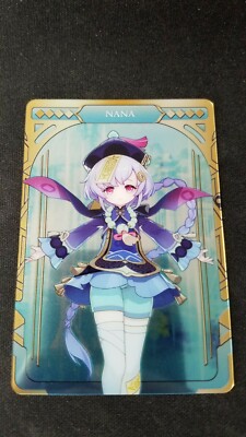 Genshin Impact - Qiqi / Nana - Bandai Carddass Metal Card - Mint - US ...