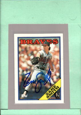 1988 Topps Autograph #297 Zane Smith NM-MT Braves ID:48101 | eBay