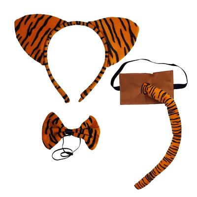 Tiger Costume Set Cosplay Hair Band Headpiece Hair Hoop for Christmas ...