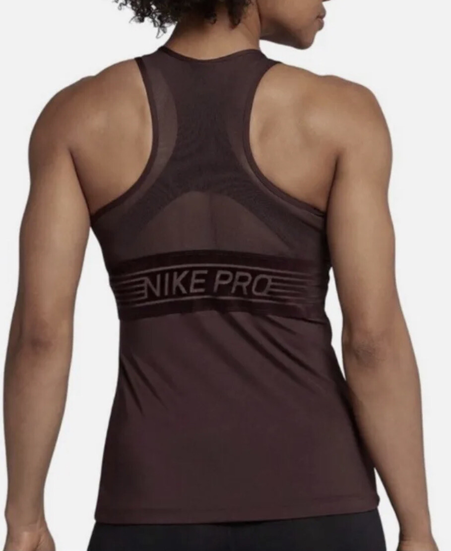 Nike Pro Deluxe Mesh Velvet Burgundy Racerback Tank T… - Gem