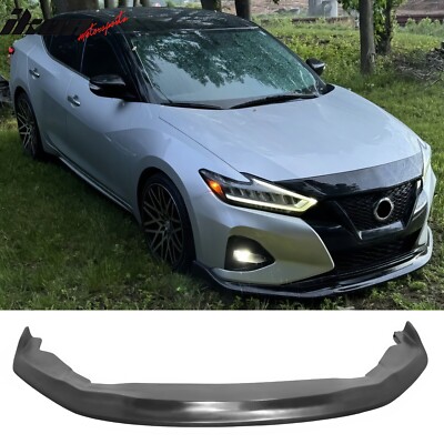 2019-2023 Nissan Maxima 4DR Unpainted Black Front Bumper Lip Spoiler ...