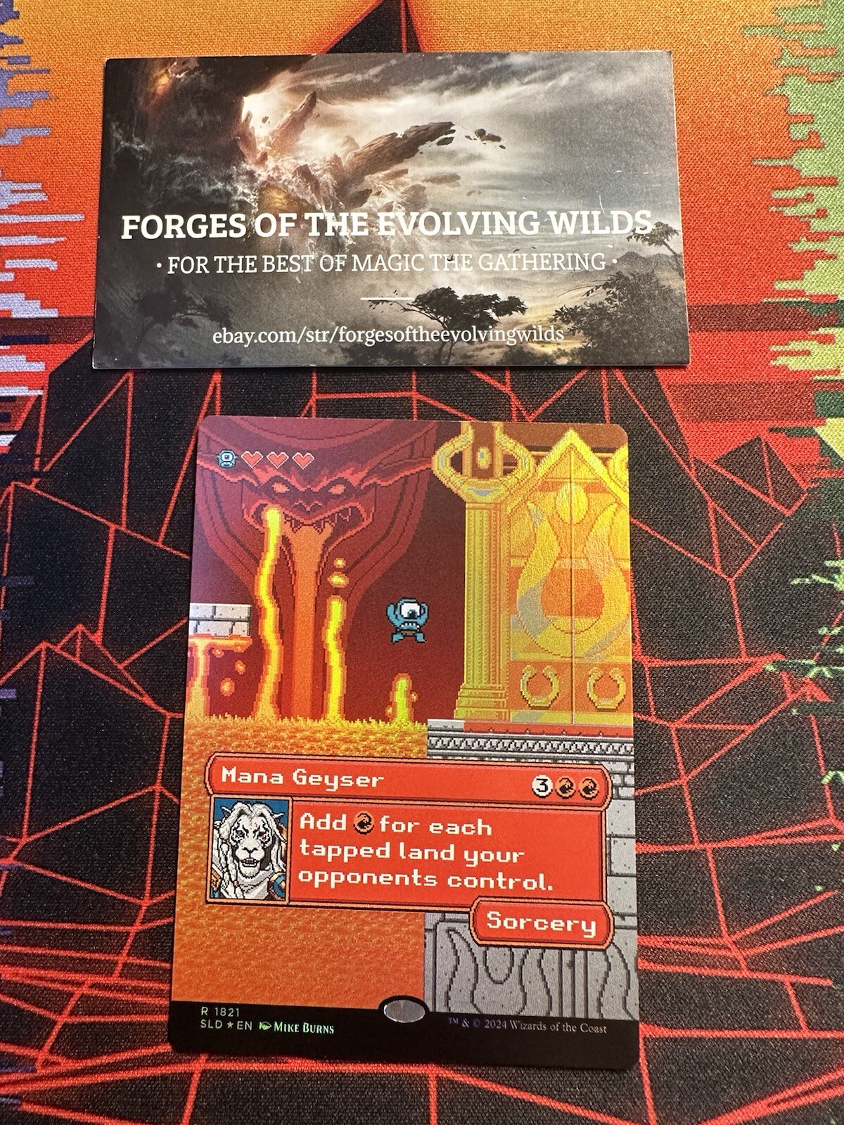 Mana Geyser Foil - Secret Lair SLD Extra Life Pixel Perfect | eBay