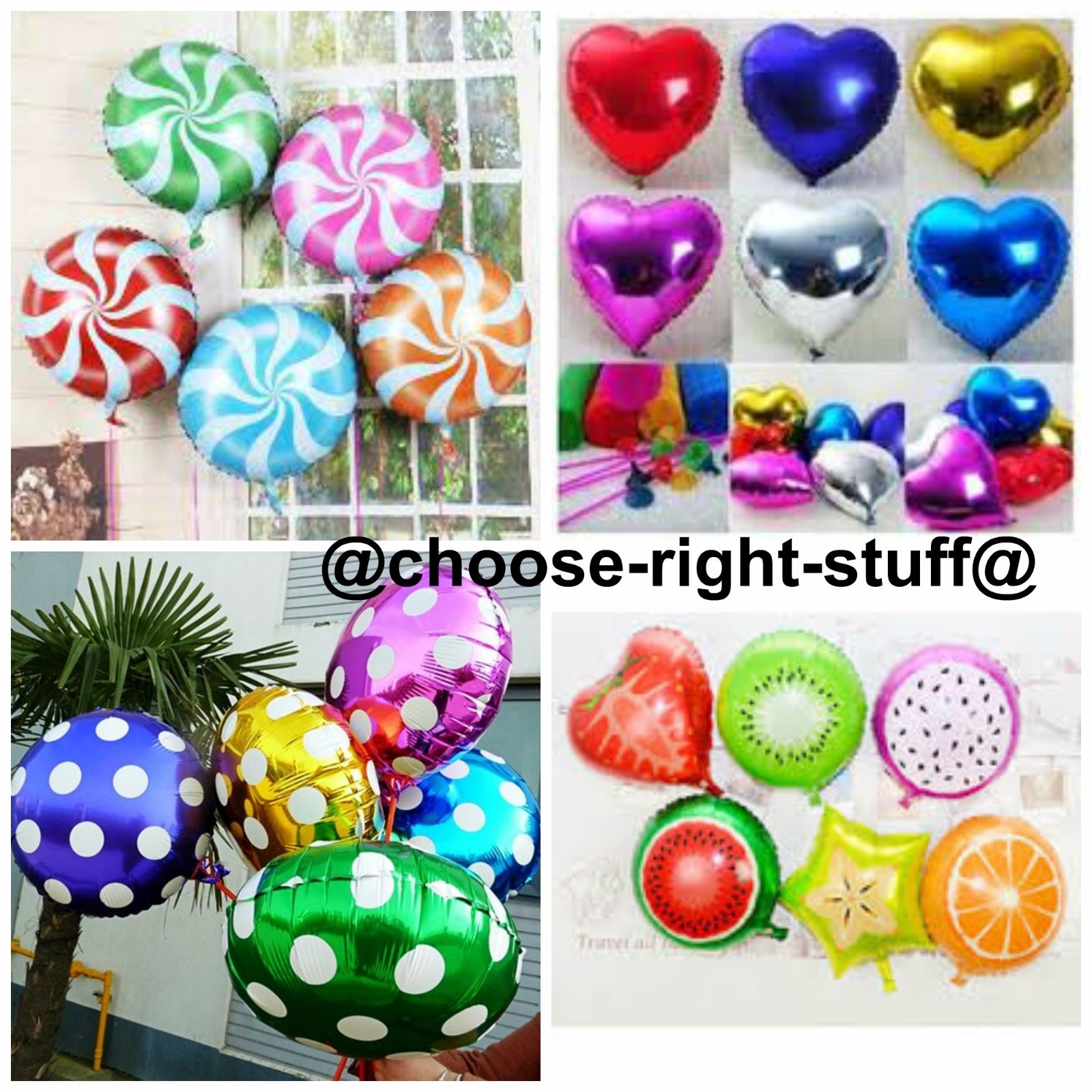 18" Swirl Candy Heart Shape Foil Balloons For birthdays Wedding Party ...