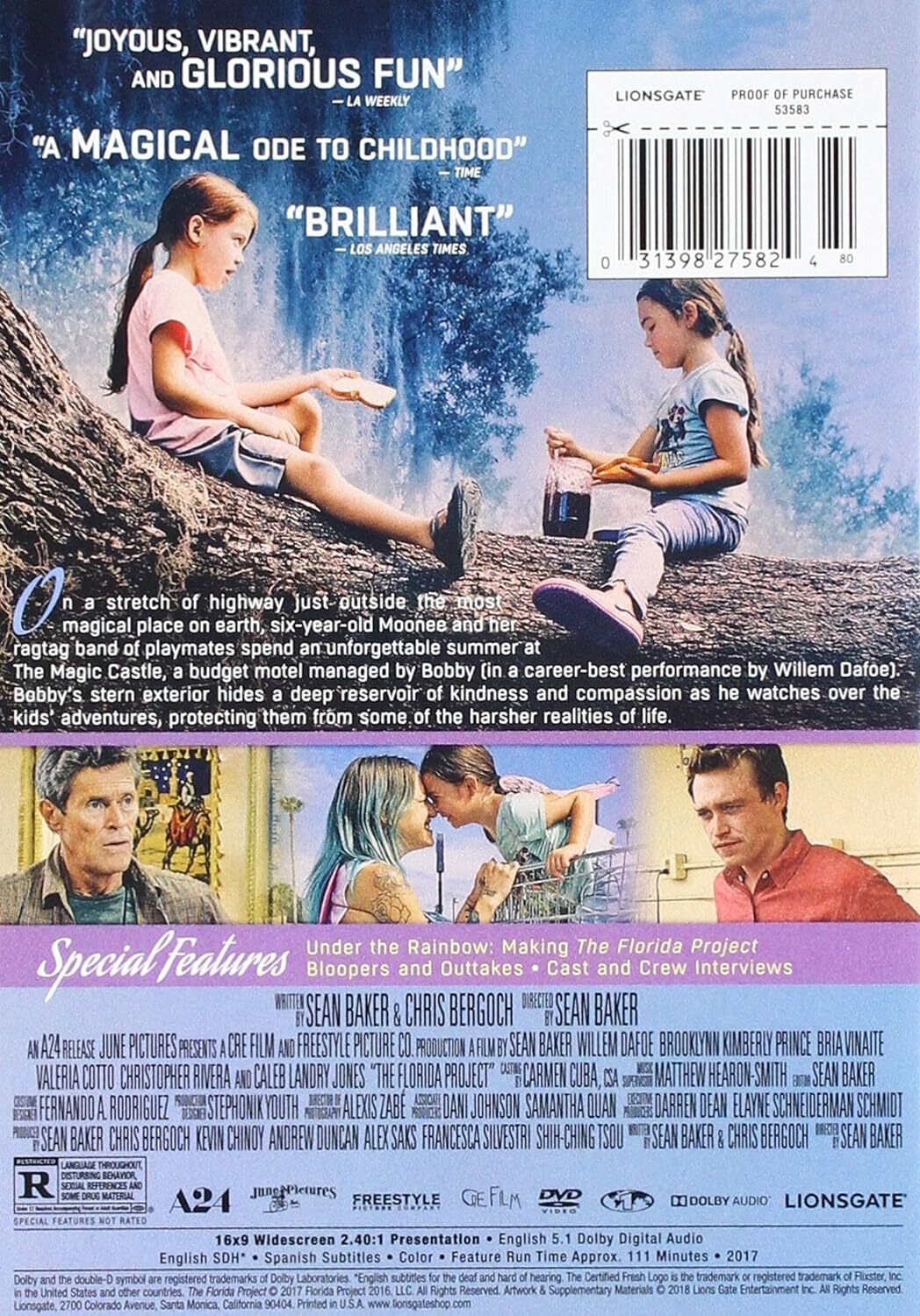 The Florida Project (DVD) Willem Dafoe Brooklynn Prince 31398275824 | eBay