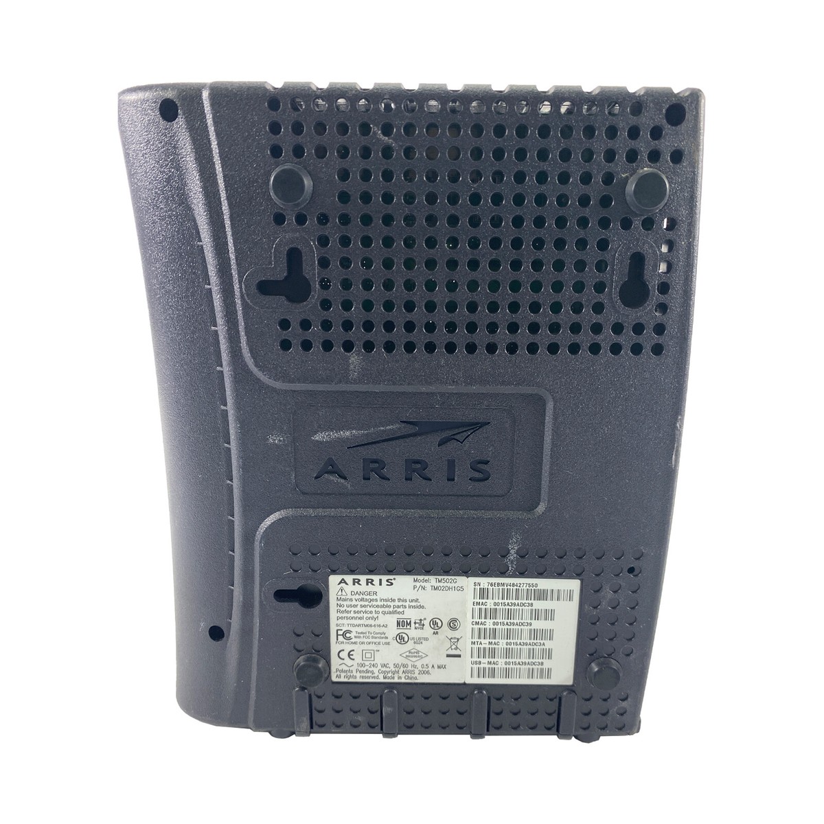 Xfinity Modem ARRIS TM822 DOCSIS 3.0 Cable Modem - 8x4 Channel Bonding ...