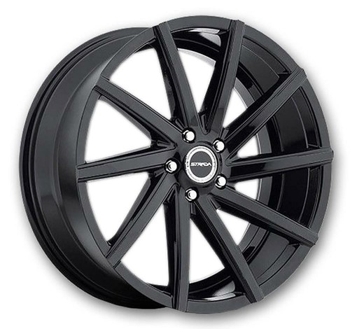 20 inch 20x8.5 Strada SEGA GLOSS BLACK wheels rims 5x4.5 5x114.3 +35 | eBay