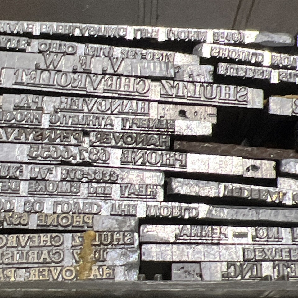 Vintage Early Print Block Letters / Text/ Word Lot 2 | eBay