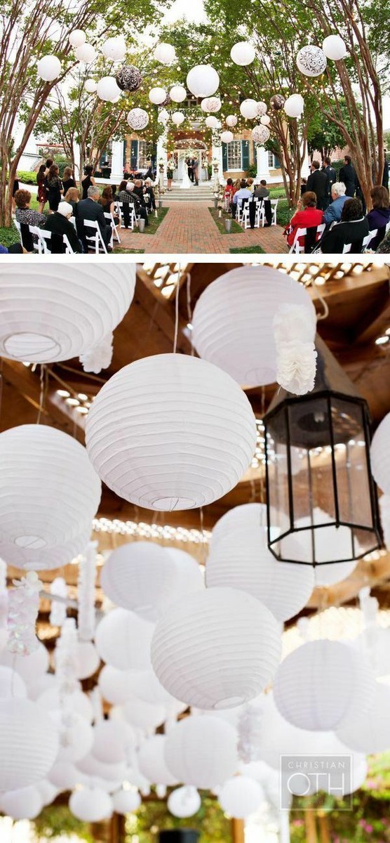 Lighted paper lanterns wholesale store