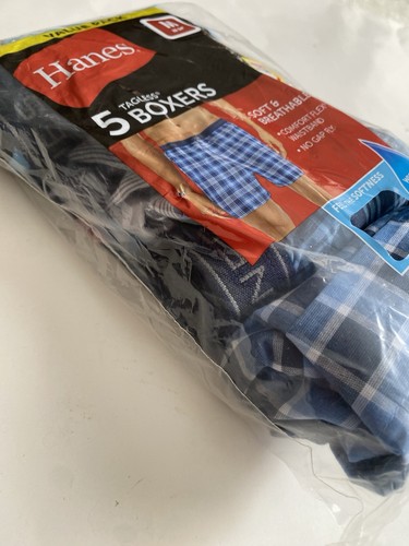 Hanes Men’s M Medium 32 34 Boxers 4pk Boxer Shorts Plaid Tagless ...