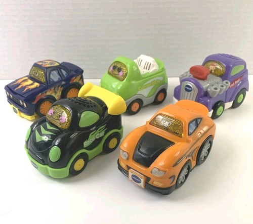 Vtech Go Go Smart Wheels Lot Of 5 Race Cars, Hot Wheel, Convertible ...