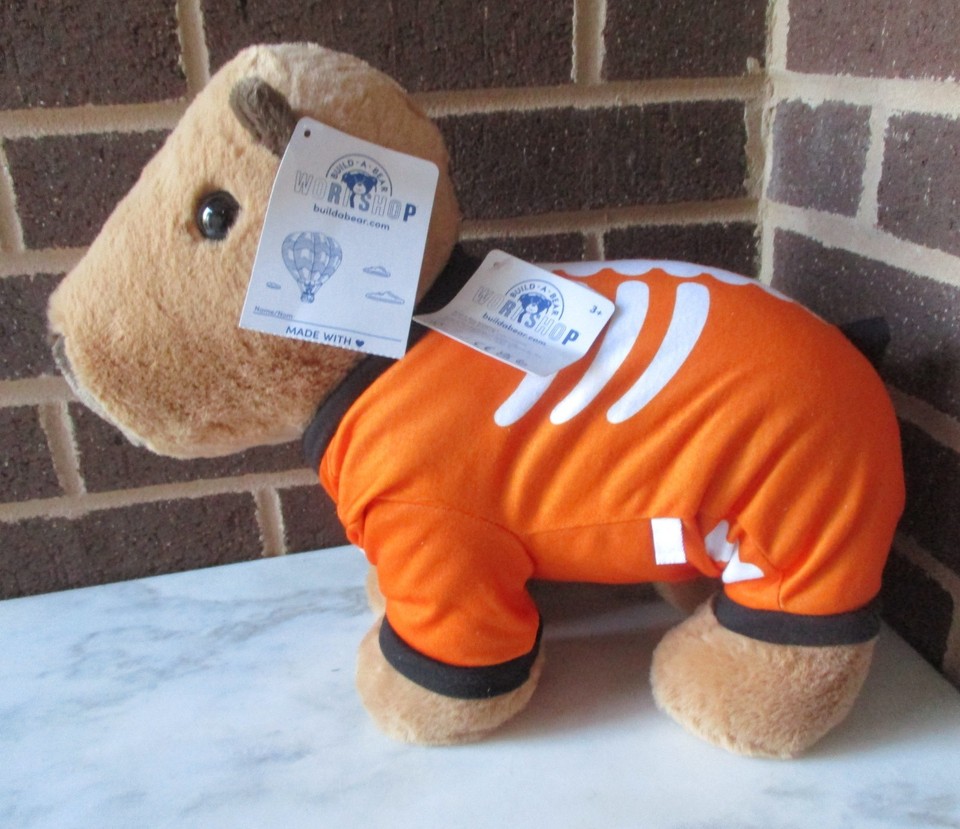 Build A Bear Workshop Capybara 14" Plush Wearing 4 Leg Skeleton Sleeper ...