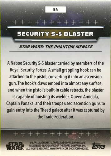 2024 Topps Star Wars Hyperspace Security S-5 Blaster #54 | eBay