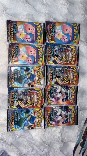 Pokémon TCG Mixed Lot Cosmic Eclipse, Evolving Skies, Booster Packs ...