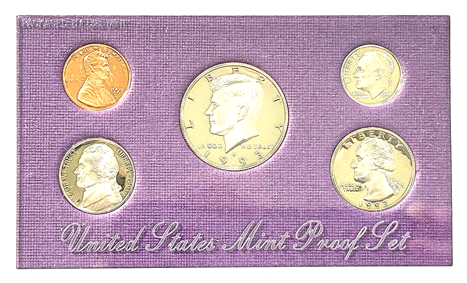 1993-S PROOF SET / EXTREMELY RARE / HARD TO FIND / UNC / ONLY ...