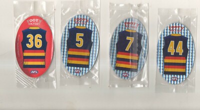 ADELAIDE CROWS 2009 FOOTY KICKERS all four NEW in their packets simon ...