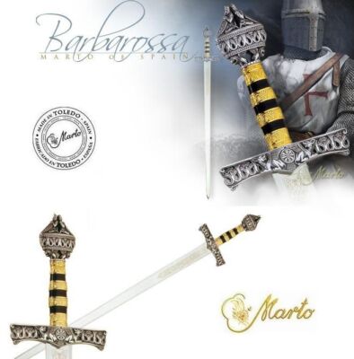 Barbarossa Royal Imperial Sword Bronze & Gold Finish Made By Marto In ...