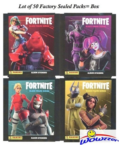 2020 Panini FORTNITE Black Frame 50 Factory Sealed Pack=Box! 250 MINT ...