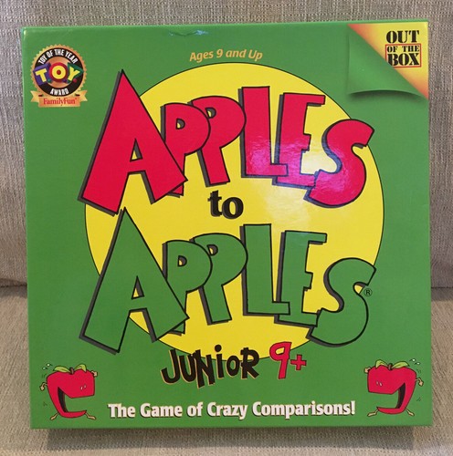 Apples to Apples Junior The Game of Crazy Comparisons Mattel games ages ...
