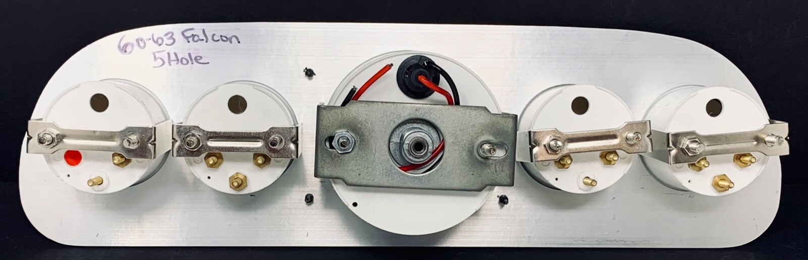 1960 1961 1962 1963 Ford Falcon 5 Gauge Dash Panel Set Engine Turned ...