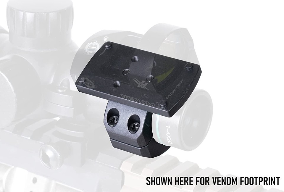 RIFLE Scope Piggyback Red Dot Ring Mount Venom Fastfire Docter Noblex ...