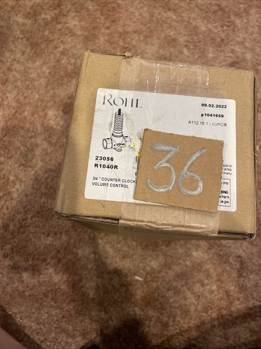 Rohl Counterclockwise Volume Control Rough-In Valve 3/4-In R1040R | eBay