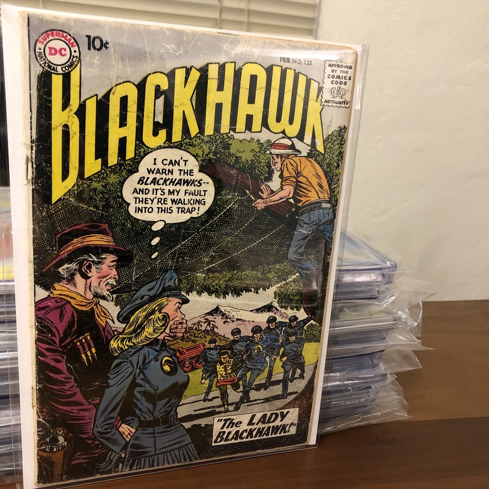 BLACKHAWK #133 1959 DC COMICS KEY COPY! 1ST LADY BLACKHAWK! Very Good Condition | eBay