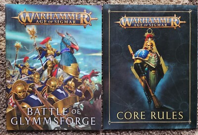 AOS Age Of Sigmar Battle of Glymmsforge Book and Core Rules New / Free ...