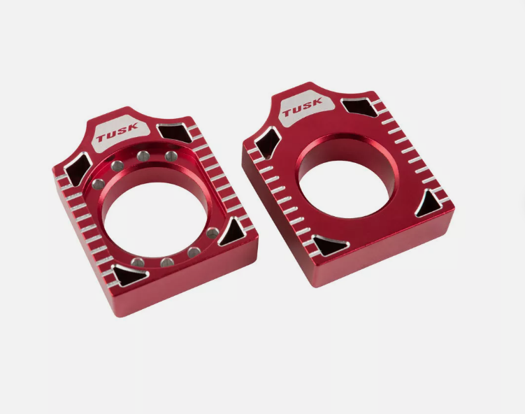 Tusk Racing Axle Block, Red, Honda CRF, 114-03-30006 | eBay