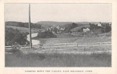 EAST KILLINGLY, CT ~ LOOKING DOWN THE VALLEY, RHODE ISLAND NEWS CO. PUB ...