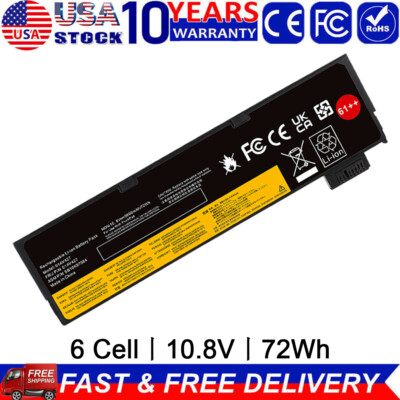 72Wh Battery 01AV424 For Lenovo ThinkPad T470 T480 T570 T580 P51S P52s ...