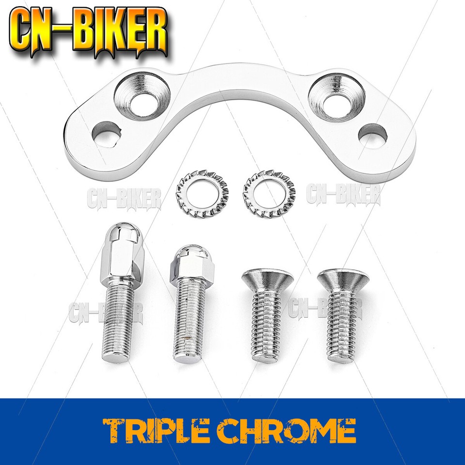 Springer Handlebar Tree Adapter Top Clamp 3.5" Wide Riser For Harley ...