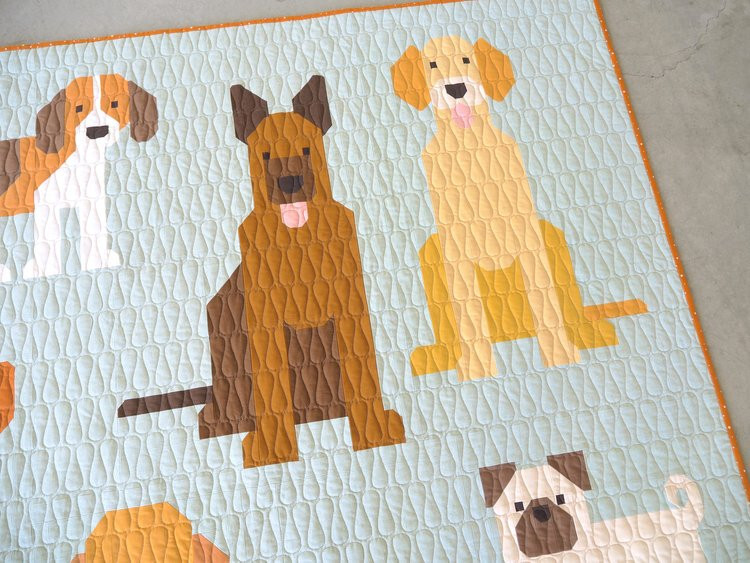 Dog Park by Elizabeth Hartman Quilt Pattern ~ Pieced Puppy Dog Sampler ...