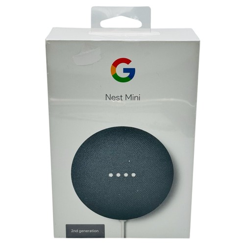 Google Nest Mini 2nd Generation Smart Speaker Black NEW IN BOX | eBay