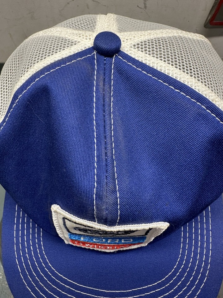 Vintage Blue Ford New Holland Snapback Trucker Hat One Size | eBay
