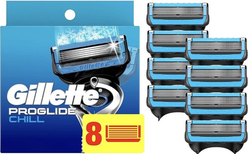 3 PACK - Gillette ProGlide Chill Men's Razor Blade Refills - 8 Ct Each ...