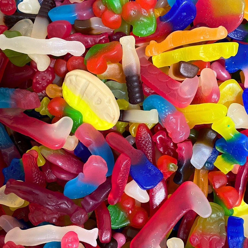 Giant 1kg Gummy & Fizzy Sweet Bag - Perfect Festive Treat for Any ...