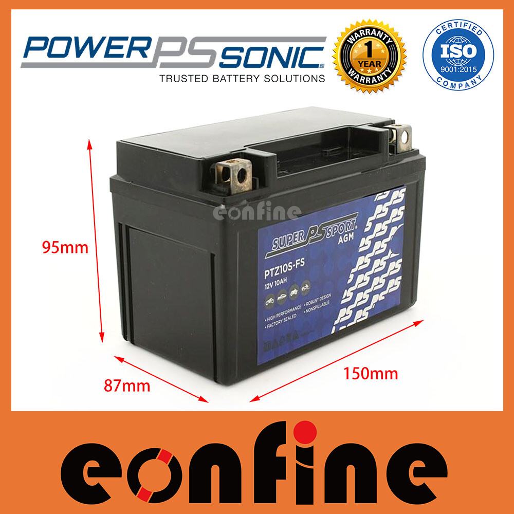 Power Sonic Super Sport AGM Battery Fit Yamaha 600cc YZF-R6 Excl. R6S ...