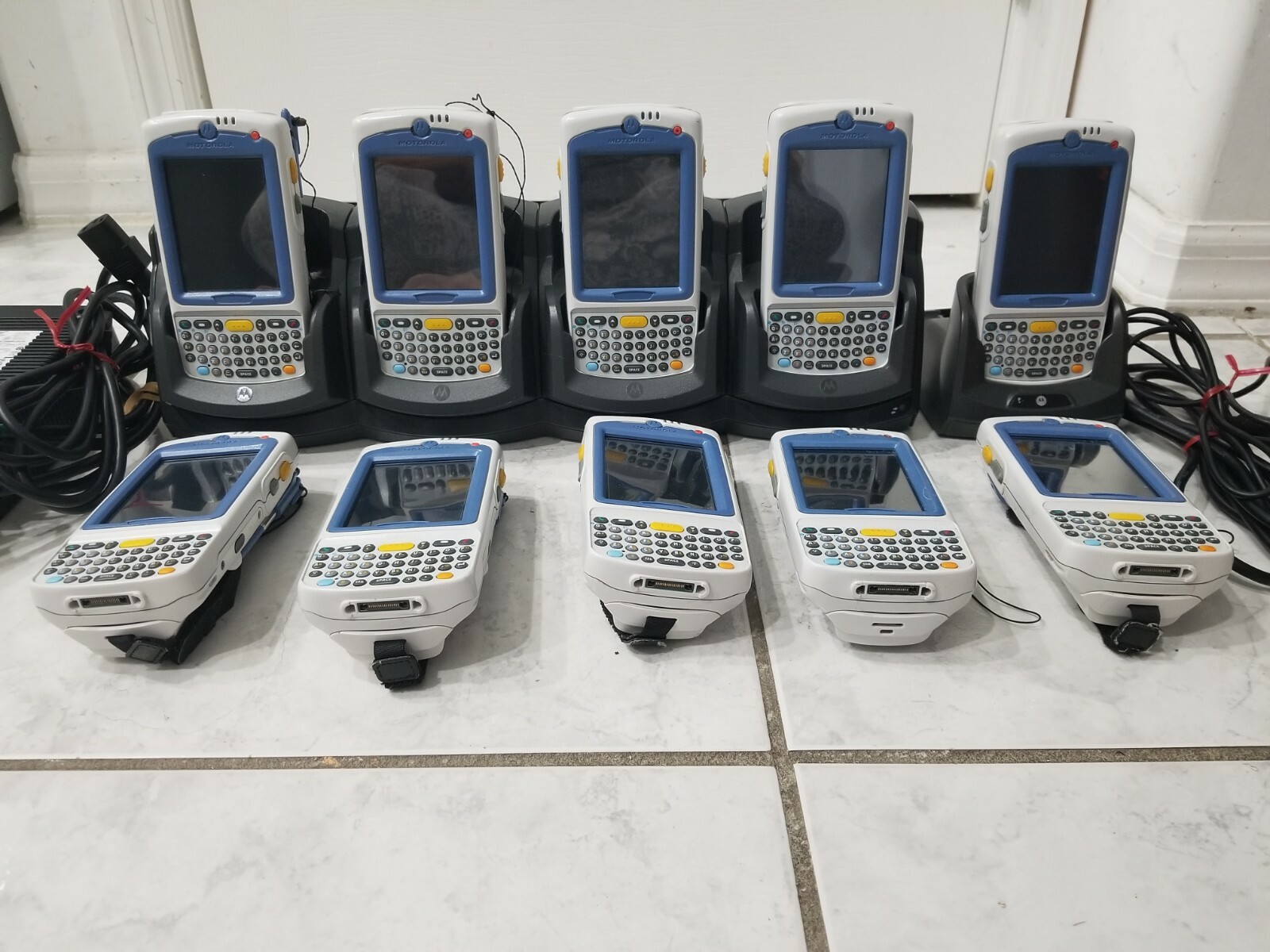 Motorola Symbol MC75A0 Wireless Laser Barcode Scanners with Cradles Lot ...