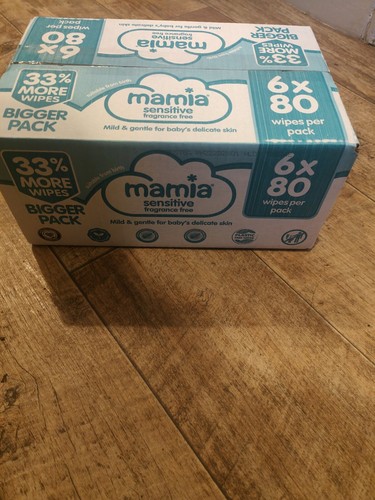 Aldi Baby Wipes SENSITIVE by mamia 480 wipes (6x 80 Pack) Baby Wipes ...