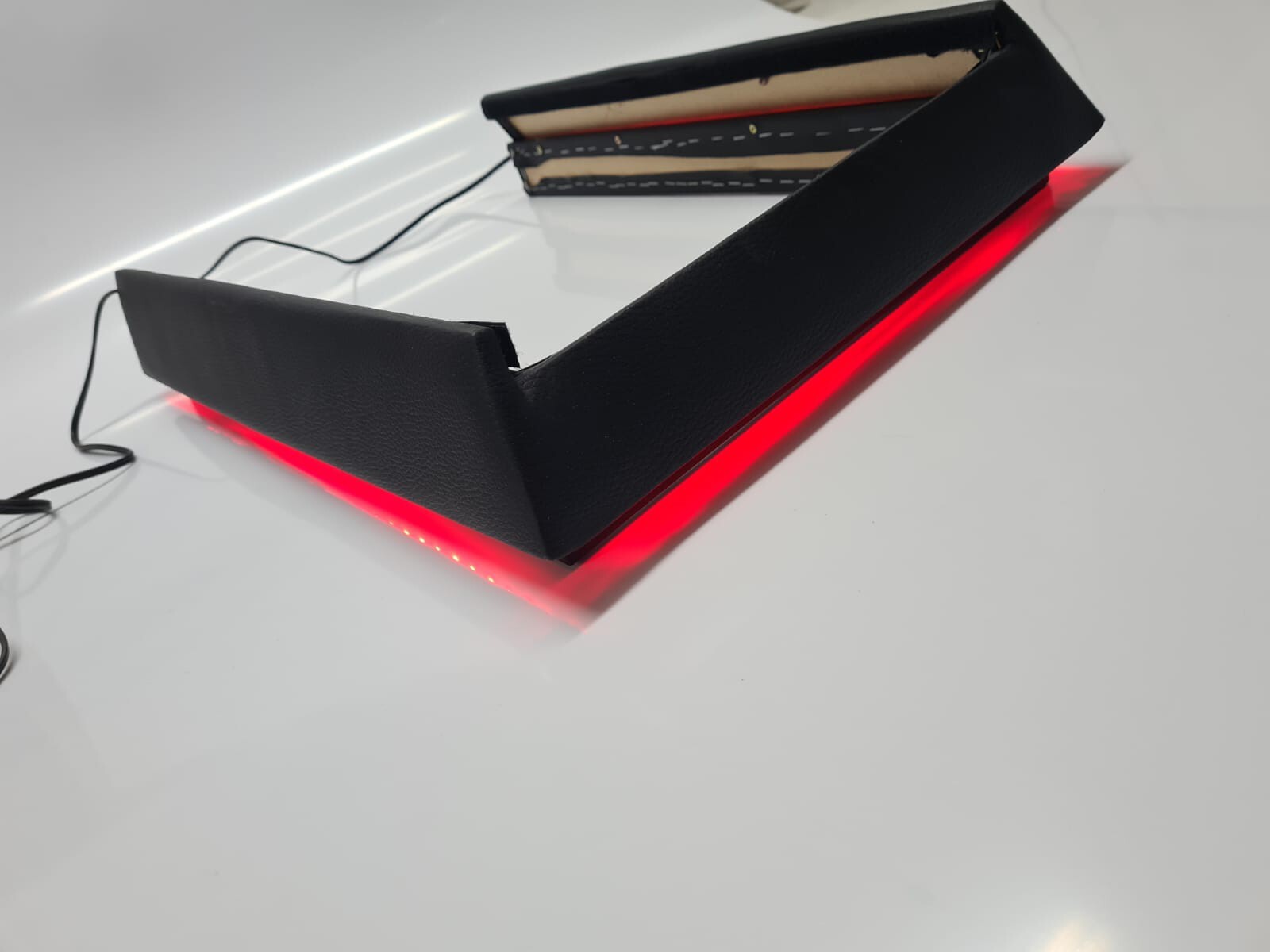 Scania LED Seat Base Covers Black + Red SCANIA R S NEXT GENERATION U ...