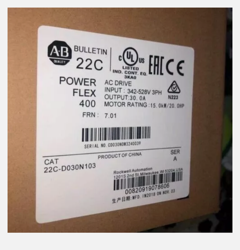 New Factory Sealed 22C-D030N103 / A Powerflex 400 20HP 15KW AC Drive ...