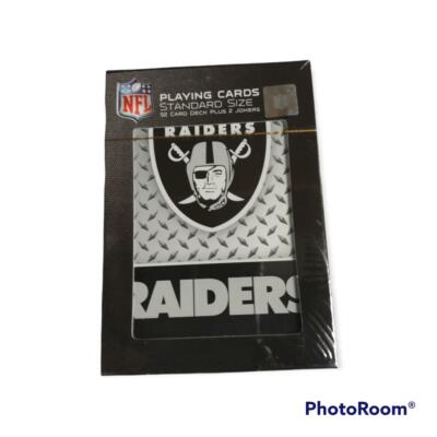 Official NFL Diamond Plate Playing Cards Las Vegas Raiders T12 | eBay