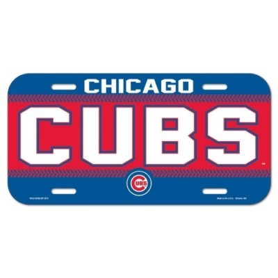 CHICAGO CUBS ~ (1) Official MLB Team Logo Color License Plate ~ New! | eBay