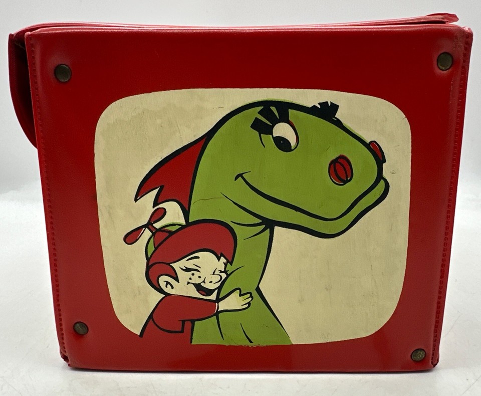 VINTAGE 1961 BEANY AND CECIL CARTOON VINYL RED BOX CASE LUNCHBOX | eBay