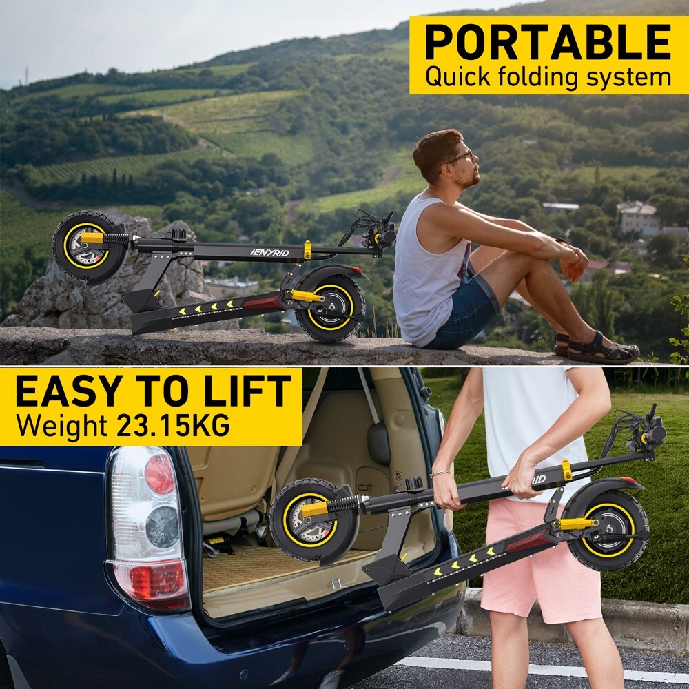 800W Electric Scooter Adults Off-Road Commute E-Scooter 28mph max 3 ...