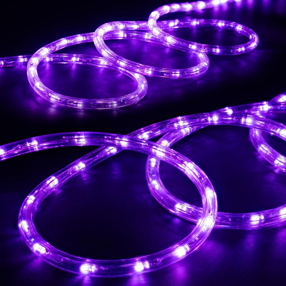 10' 20' 25' 50' 100' 150ft Outdoor LED Rope Light Water-Resistant ...