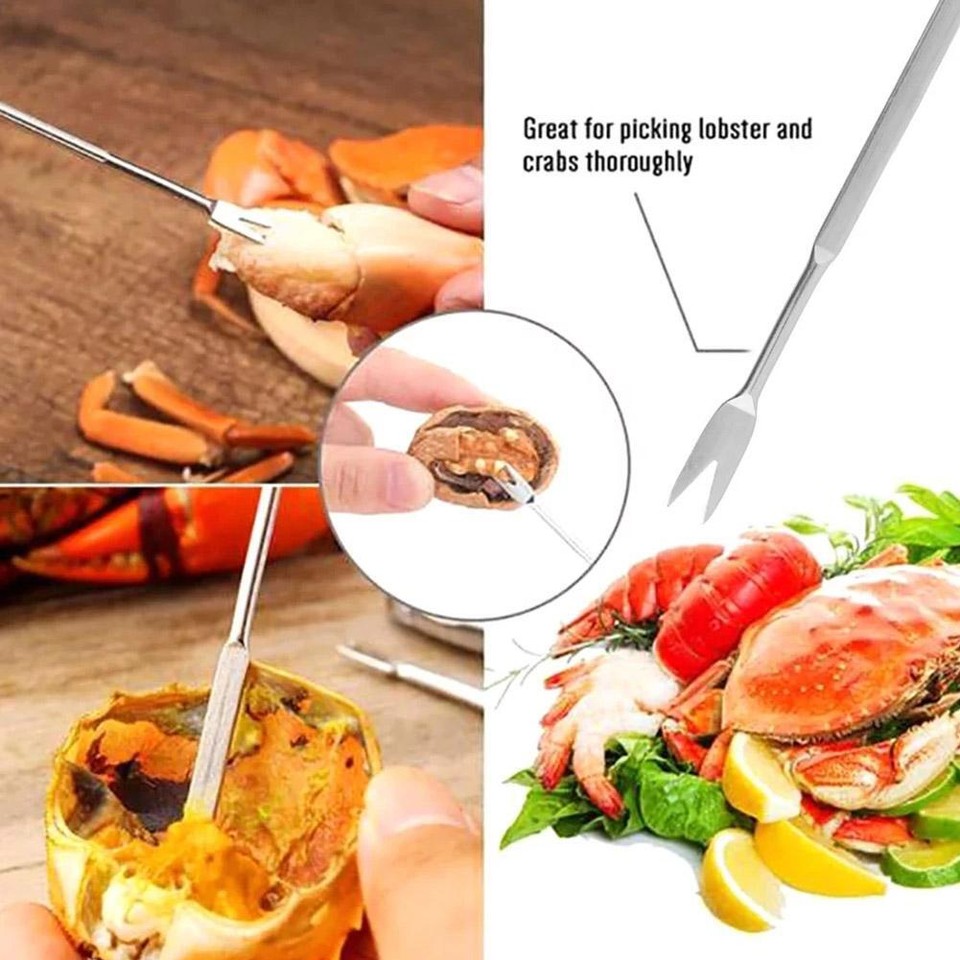 3 Pcs Dicasser Crab Lobster Crackers Crab Eating Tool and Picks Set/ | eBay